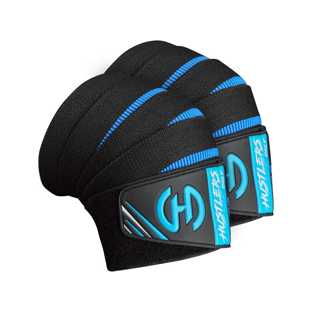 Premium Knee & Elbow Wraps for Powerlifting & Gym Training - HUSTLERS ...