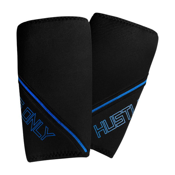 Powerlifting Knee Sleeves - 7mm Blue - HUSTLERS ONLY PK
