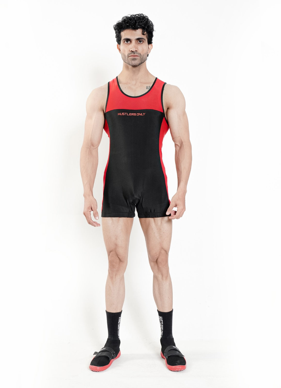 Powerlifting Singlet - Red – HUSTLERS ONLY PK